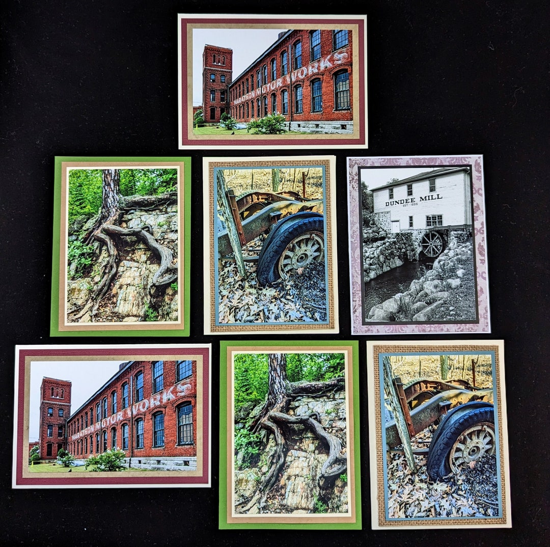 Rustic, Farm, Marathon Motor Works Factory, Set of 7 Photo Cards With ...
