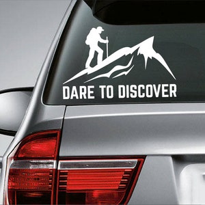 Dare to Discover Sticker, Dare to Discover Adventure Wall Decal ...
