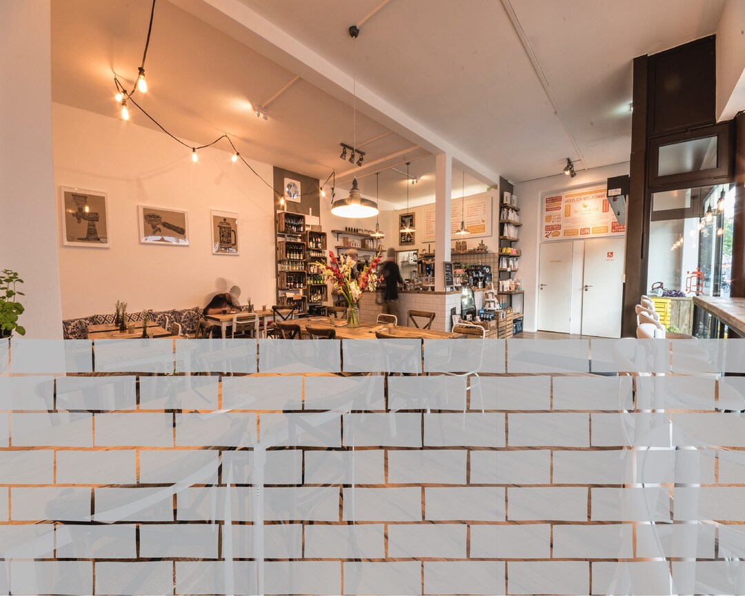 Privacy Brick Stickers, Etch Privacy Cover Window Stickers, Office Door ...