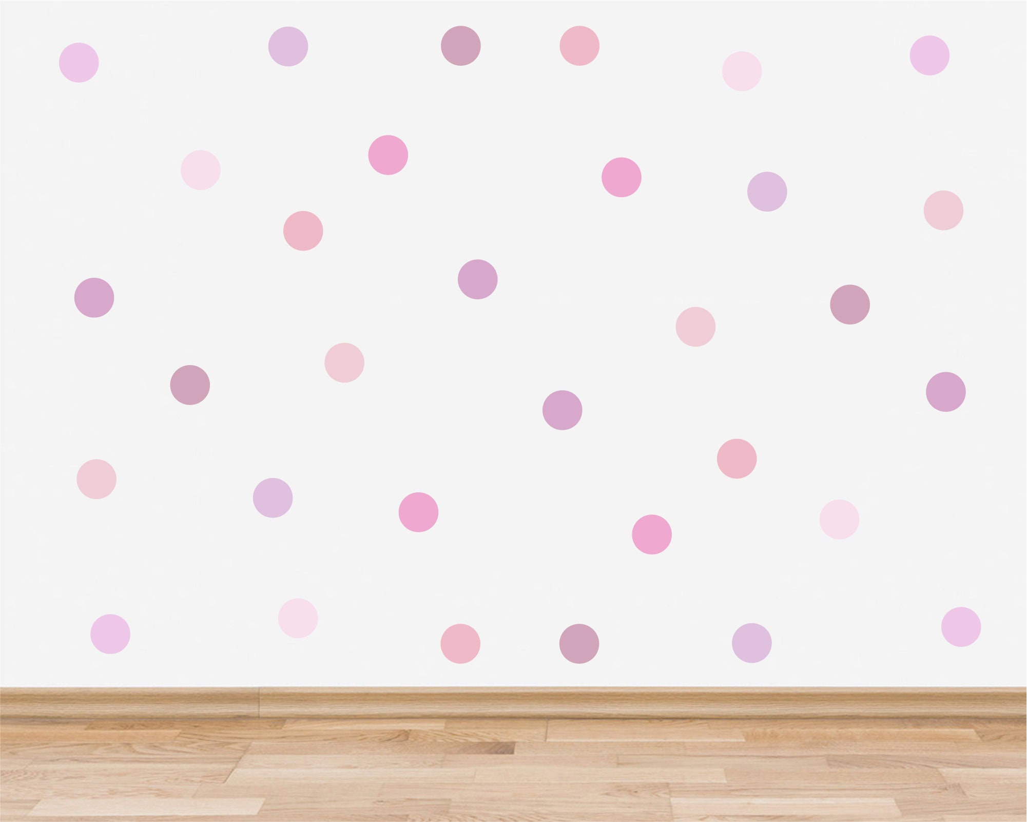 Pink And Purple Polka Dot Wallpaper