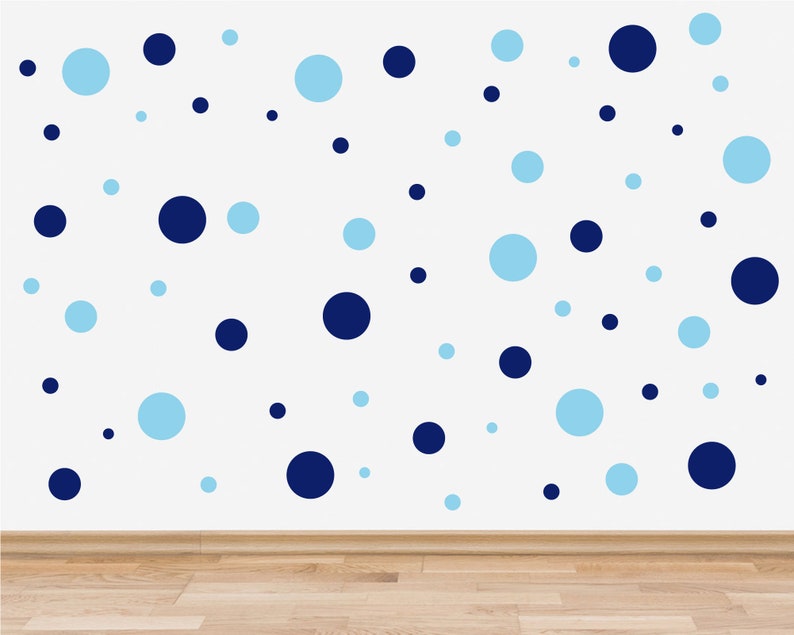 128 Polka Dots Wall Art Stickers 4 Sizes Polka Dots Polka | Etsy UK