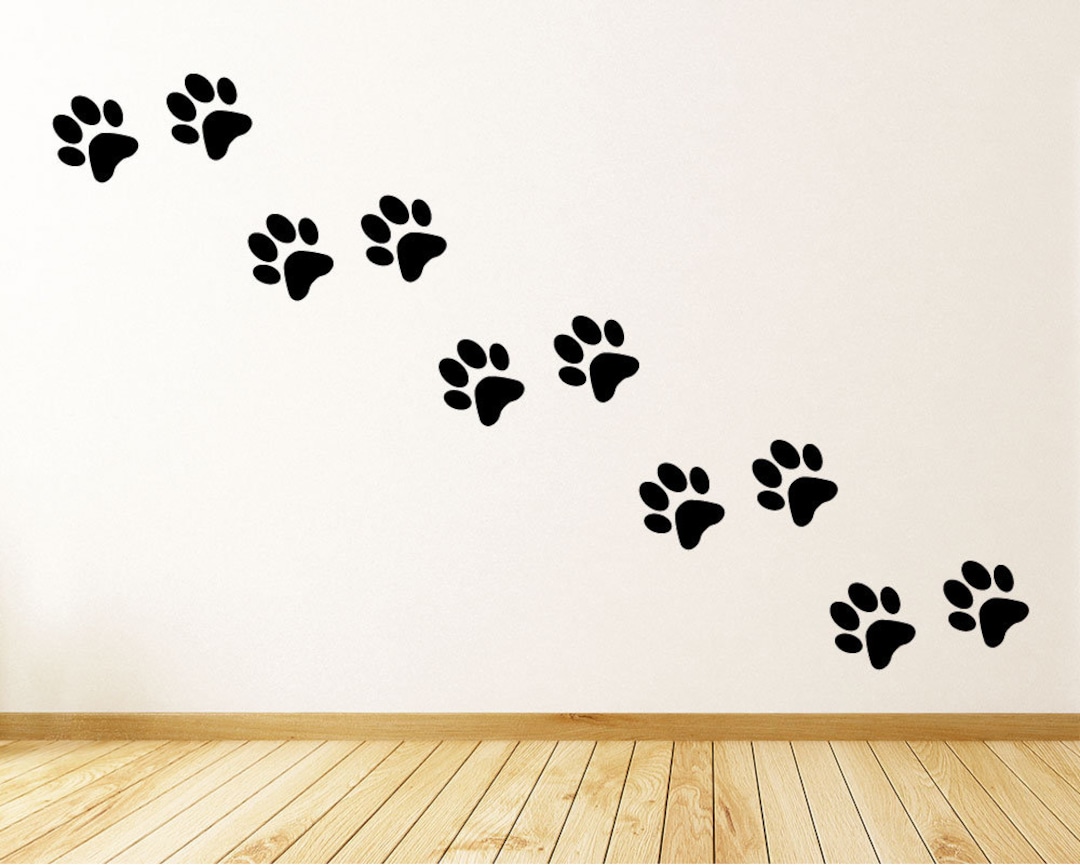 Dog Paw Print Wall Decals: Pet Nursery Decor (3 Inch) - Etsy
