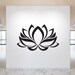 Lotus Flower Wall Decor Decal Vinyl Sticker Wall Mural Art - Etsy UK
