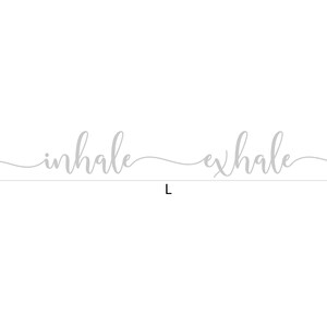 Inhale Exhale Wall Decal, Inhale Exhale Room Decor, Yoga Wall Decal ...