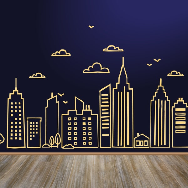 Skyline Decal - Etsy
