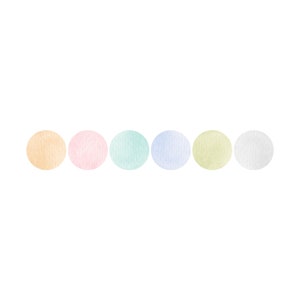 Soft Pastel Watercolour Polka Dot Wall Stickers, Nursery Wall Decor ...