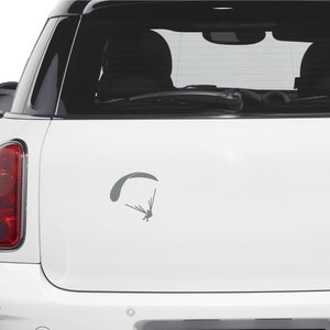 Paraglider Car Sticker, Paragliding Vinyl Decal, Adventure Wall Decal ...
