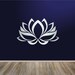 Lotus Flower Wall Decor Decal Vinyl Sticker Wall Mural Art - Etsy UK
