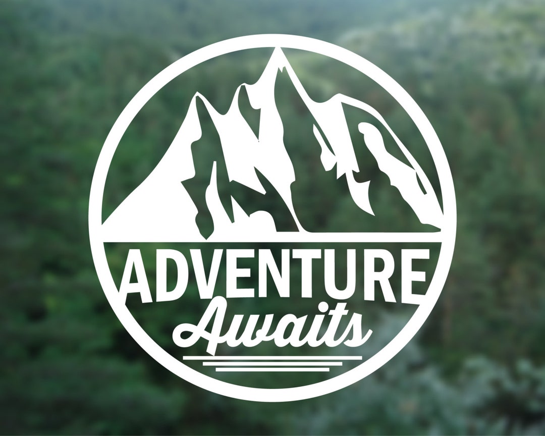 Adventure Awaits Decal Adventure Awaits Sticker Adventure - Etsy
