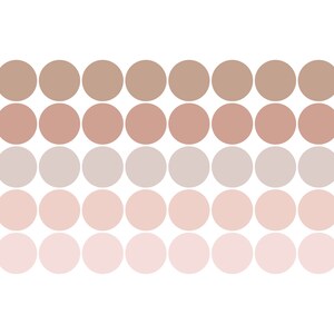 Boho Polka Dot Wall Decals, Neutral Polka Dot Wall Stickers, Nursery ...