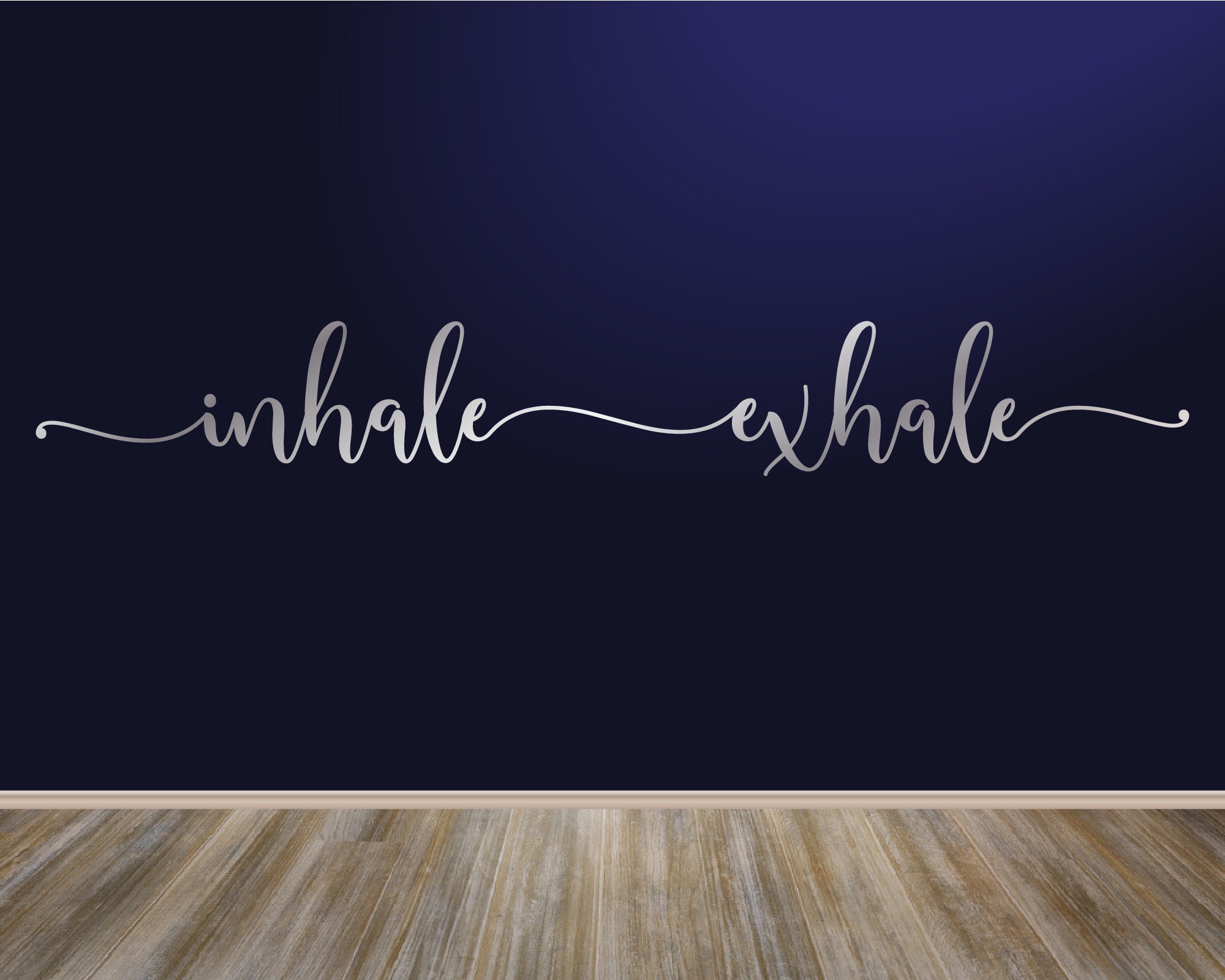 Inhale Exhale Wall Decal Inhale Exhale Room Decor Yoga Wall | Etsy
