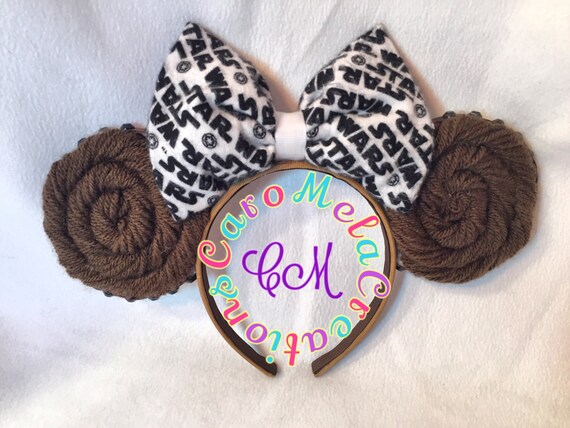 Star Wars Princess Leia Inspired Mouse Ears Buns Princess - Etsy