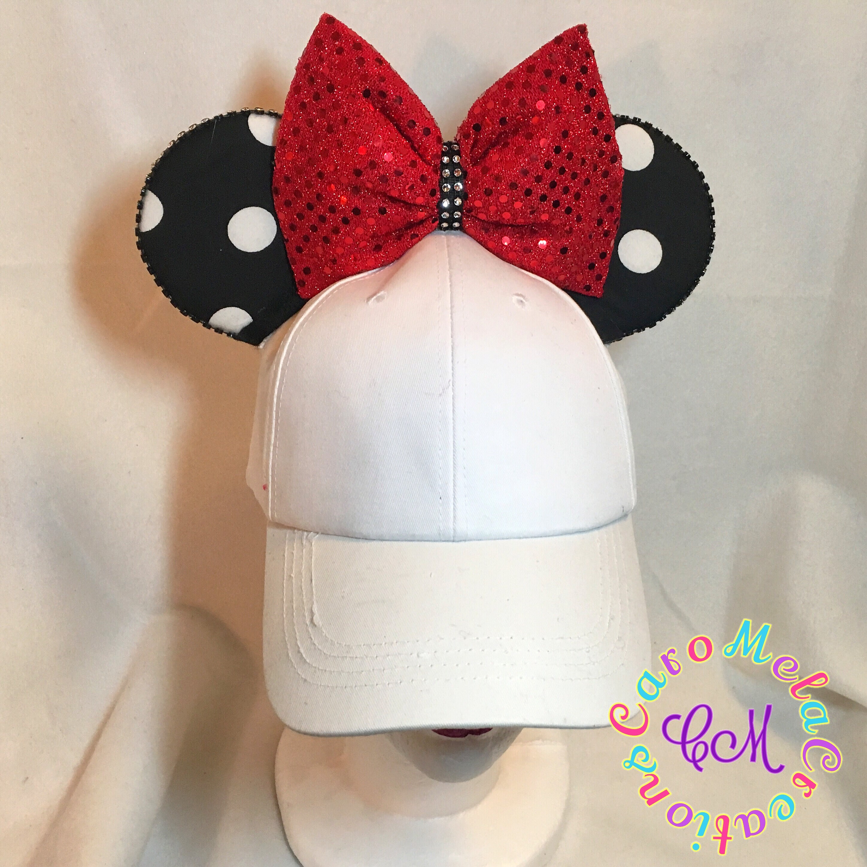 Minnie Mouse HAT Inspired Mouse Ears Hat Polkadots All | Etsy