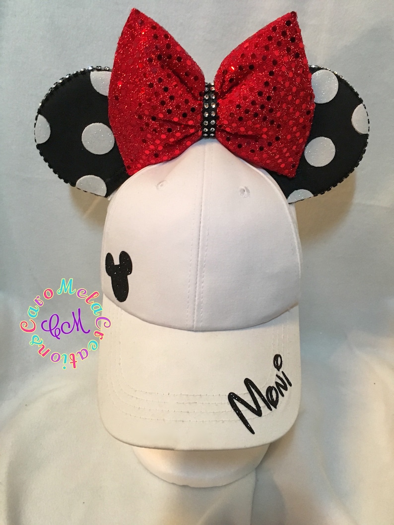 Minnie Mouse HAT Inspired Mouse Ears Hat Polkadots All | Etsy