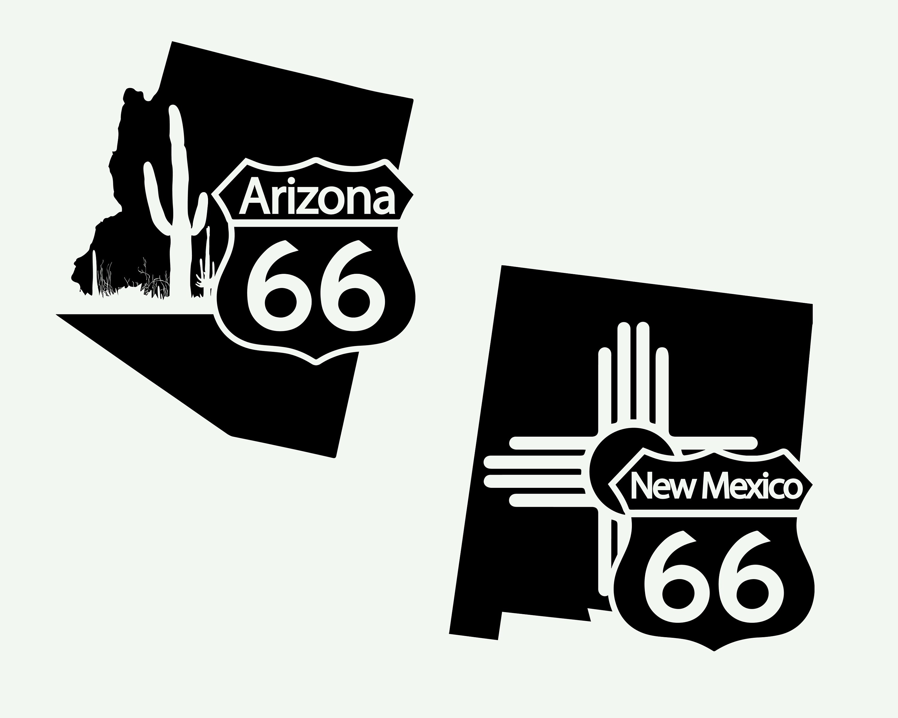 Route 66 SVG Sign US Map All Eight USA States the Highway Go | Etsy