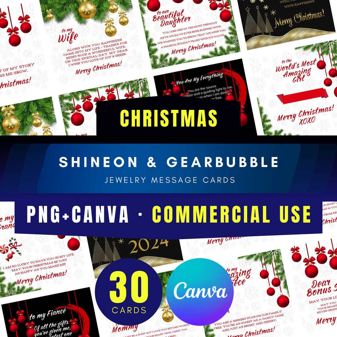 Christmas Jewelry Message Card for Shineon and Gearbubble Projects ...