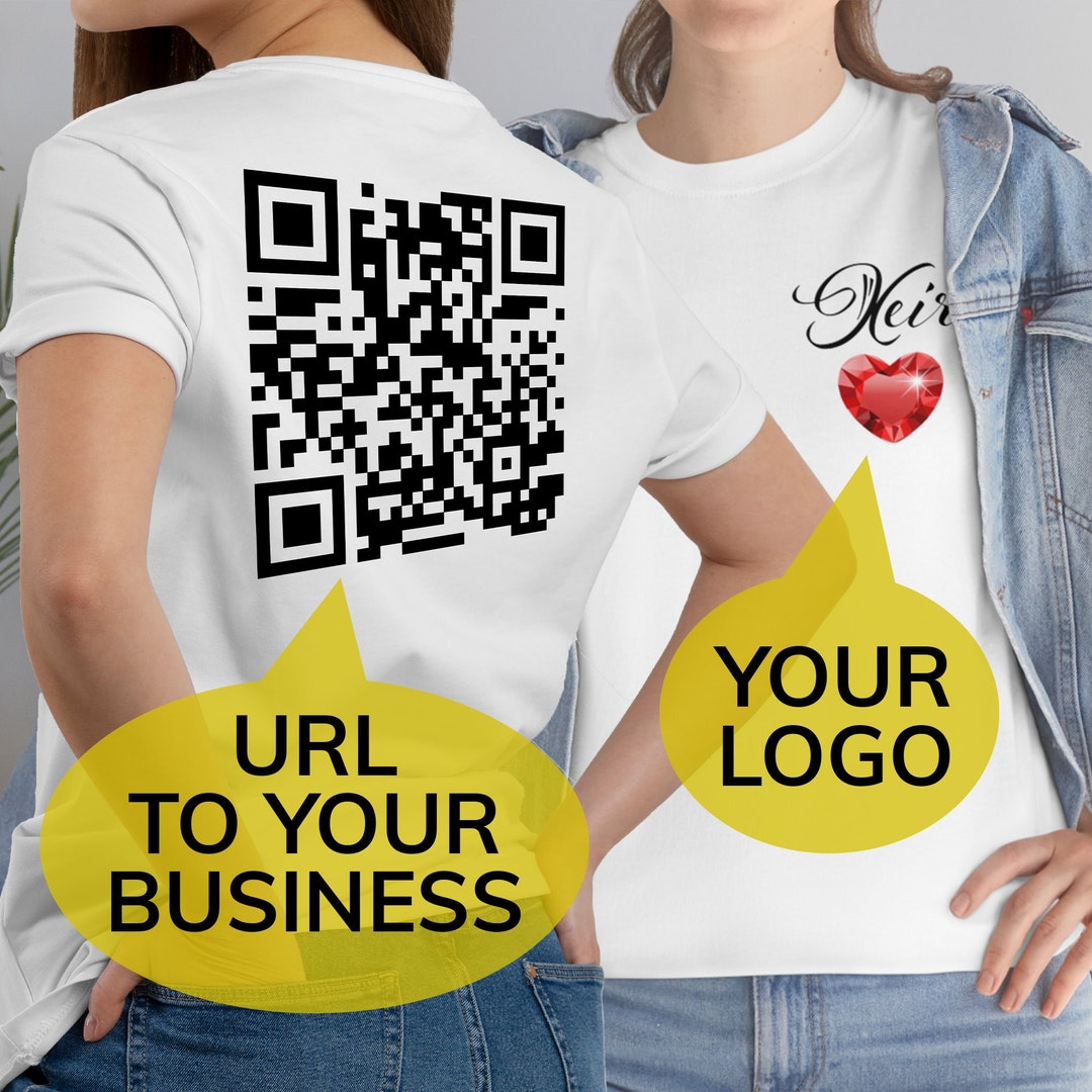 Xeire Walking Billboard T-shirt QR Code Linked to Your - Etsy
