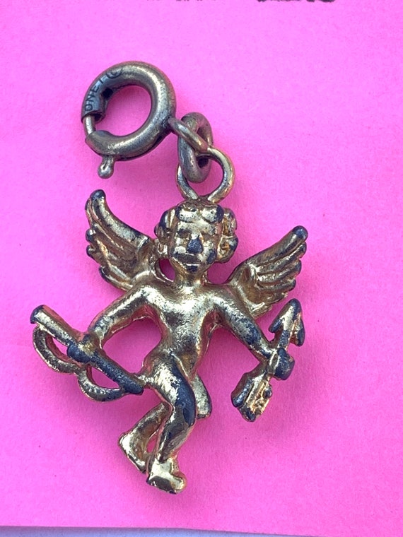 Cherub Angel Vintage Charm 14K Gold Three-Dimensional - Gem