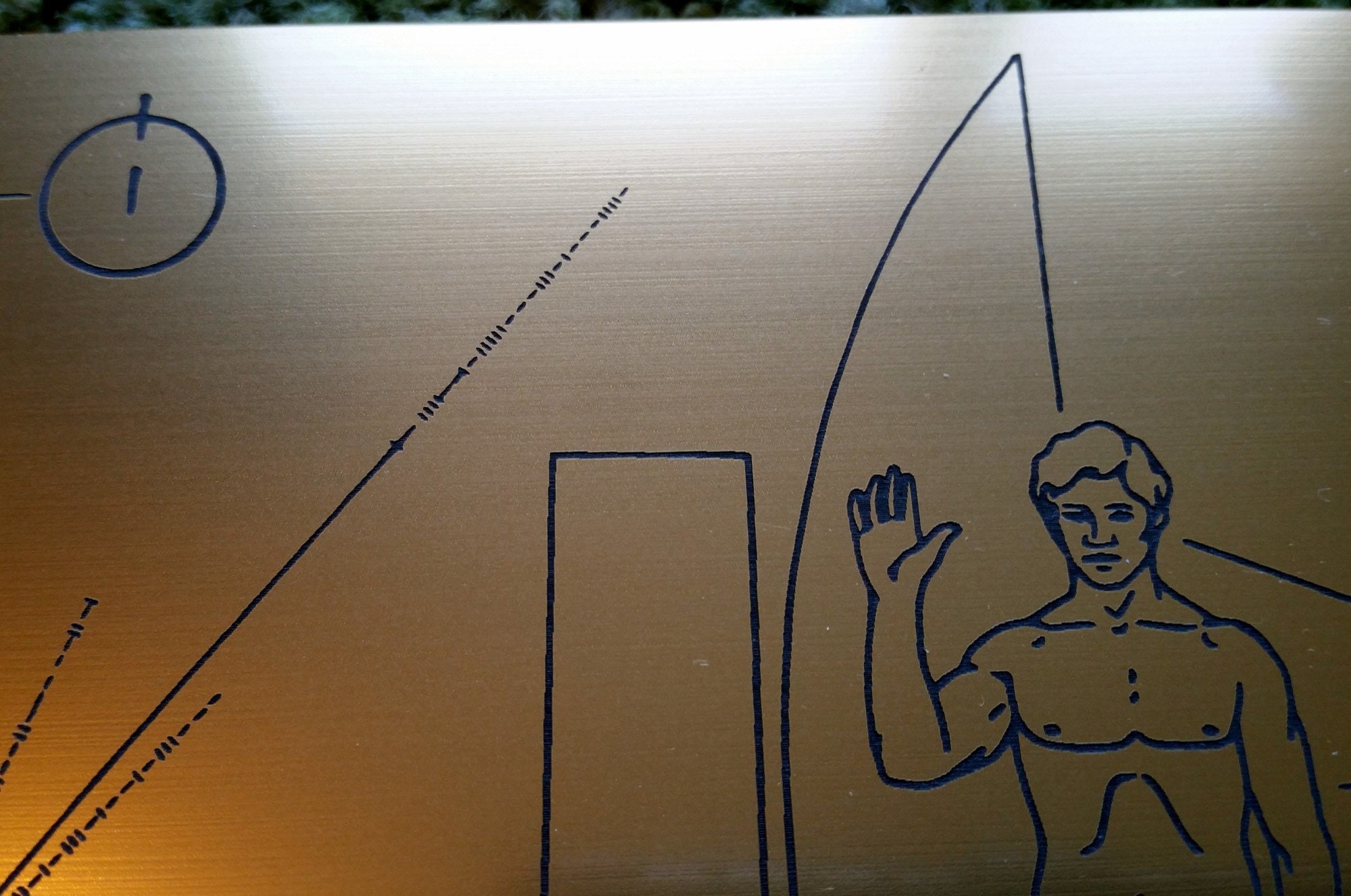 NASA Pioneer Spacecraft Plaque 1972 - Etsy