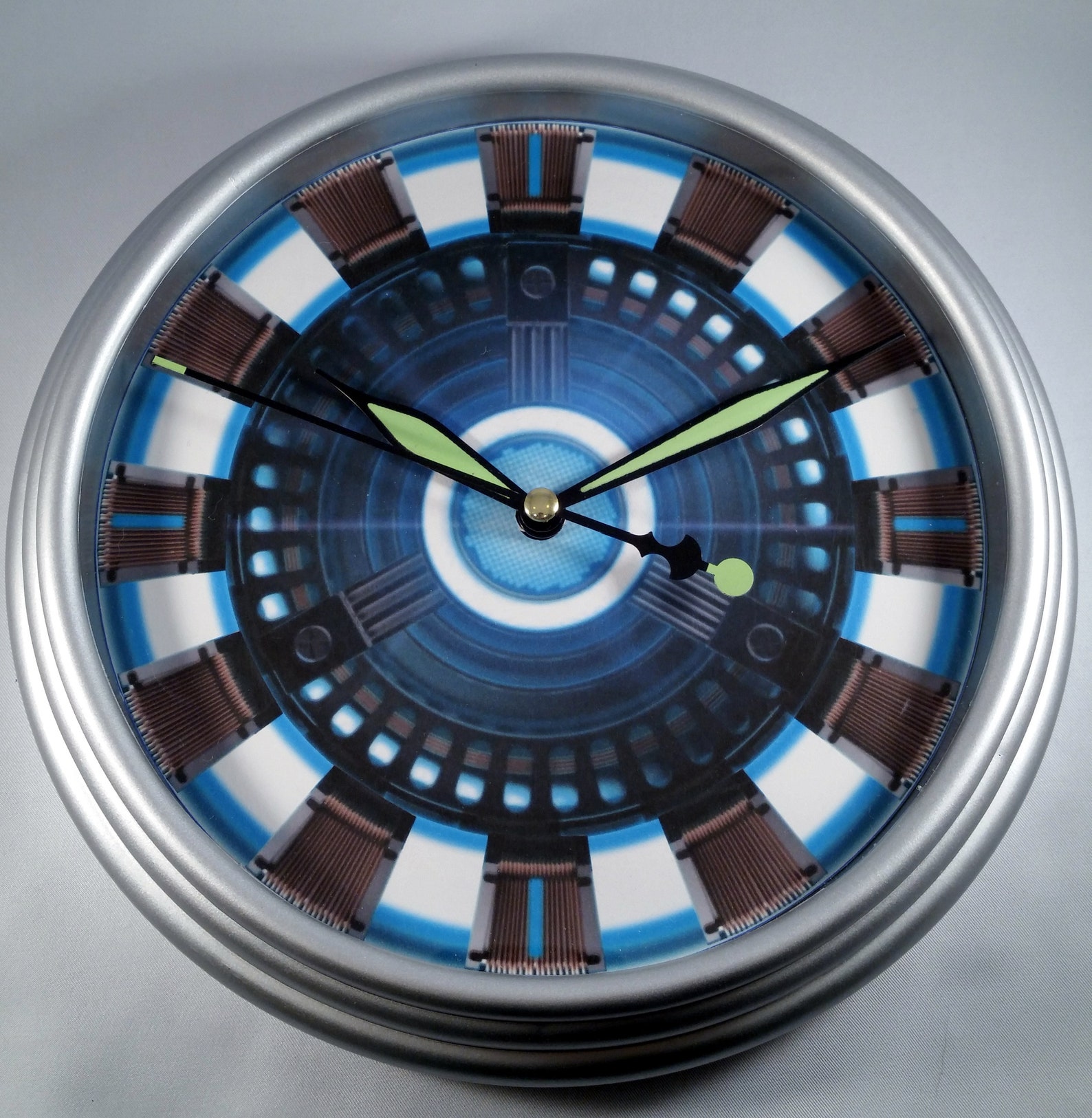Iron Man Wall Clock-Arc Reactor edition | Etsy