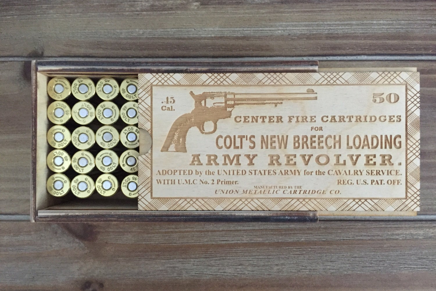 Vintage Style Cartridge Box-colt Peacemaker - Etsy