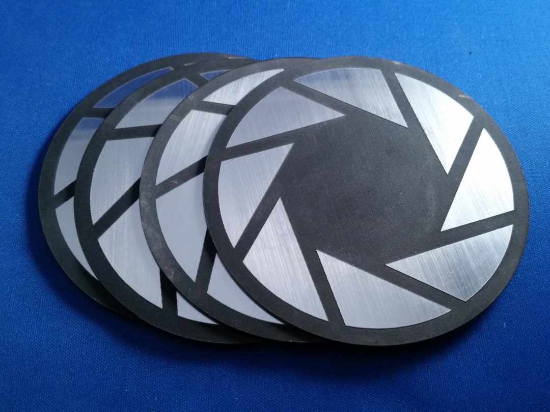 Aperture Science Coasters Set of 4 - Etsy