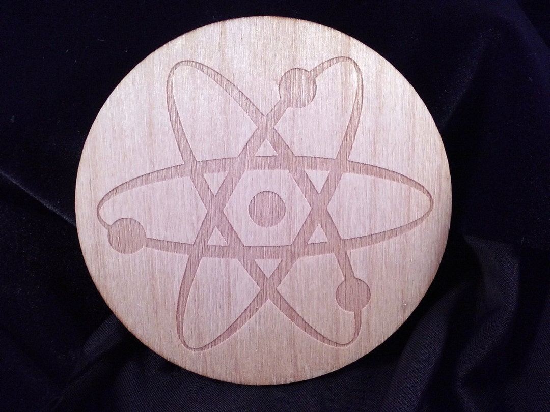 Nuclear Atomic Coaster Set of 4 - Etsy