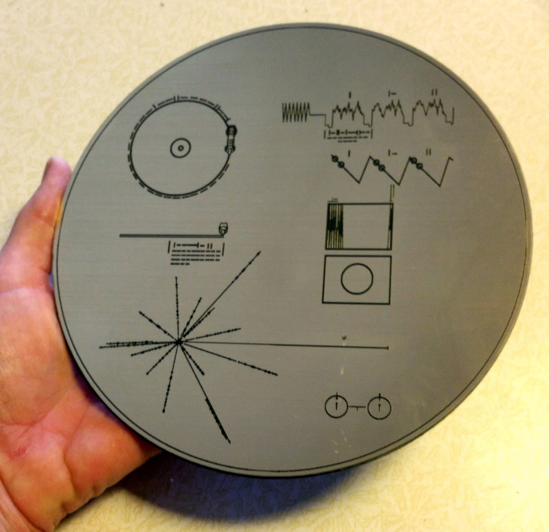 NASA Voyager Spacecraft Plaque 1977 - Etsy