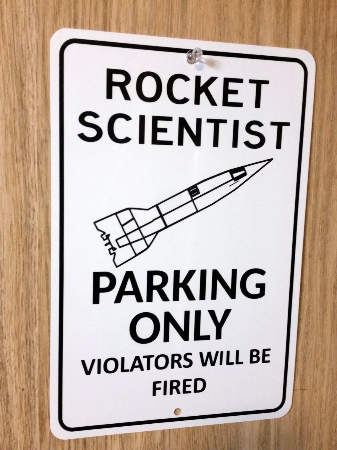Rocket Scientist Parking Metal Sign - Etsy