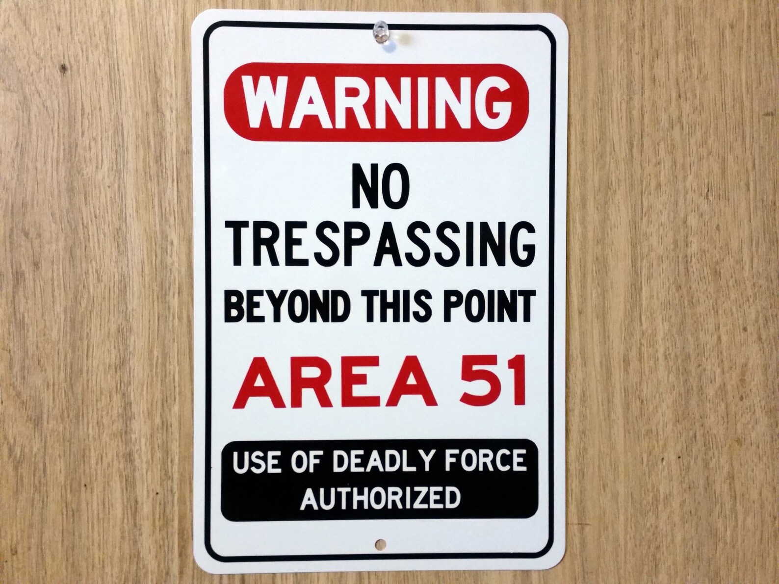 Area 51 Warning Metal Sign | Etsy