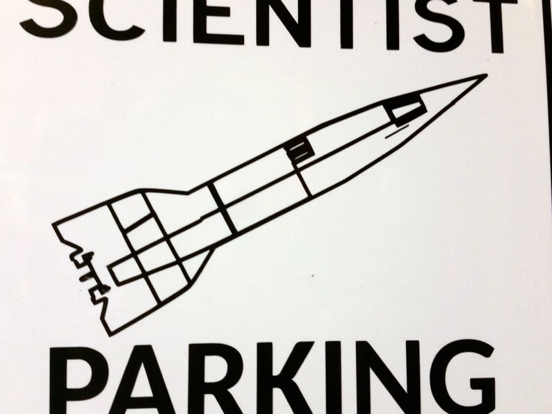 Rocket Scientist Parking Metal Sign - Etsy