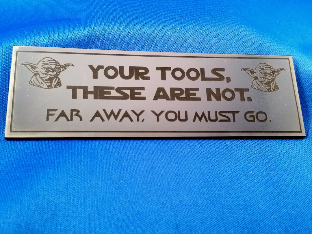 Toolbox Emblem - Yoda - "your Tools, These Are Not. Far Away, You Must ...
