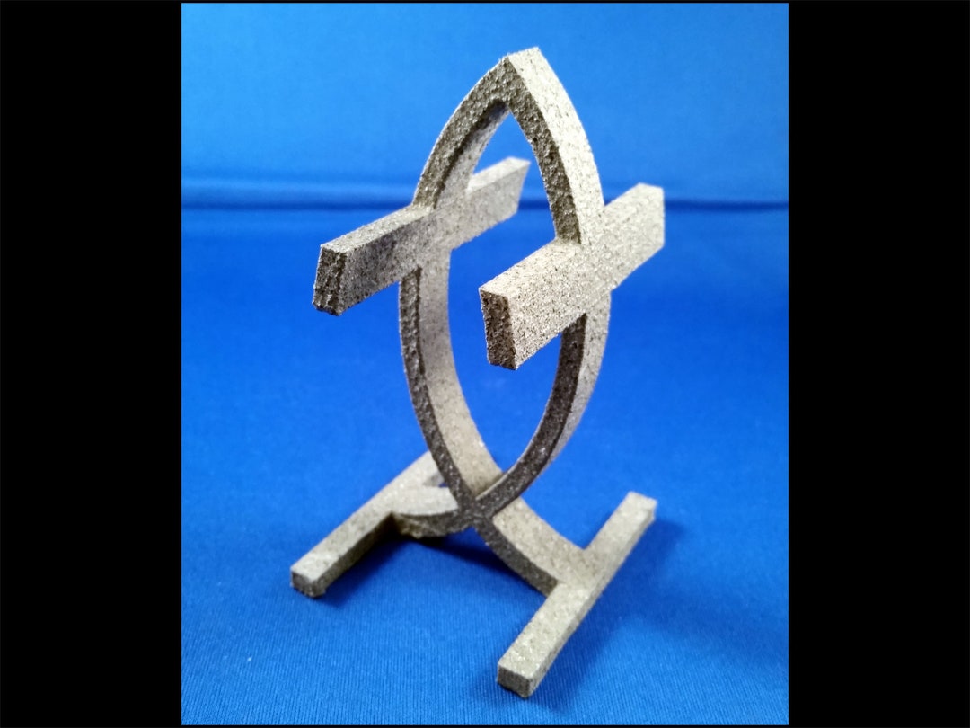 Christian Fish and Cross in 3D - Etsy