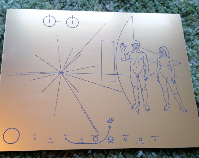 NASA Pioneer Spacecraft Plaque 1972 - Etsy