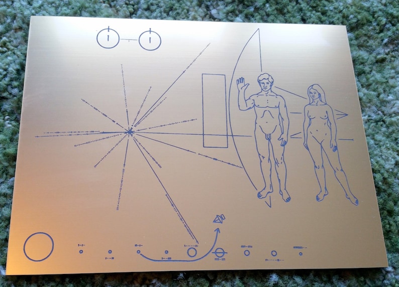 NASA Pioneer Spacecraft Plaque 1972 - Etsy