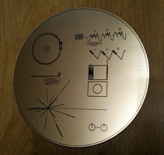 NASA Voyager Spacecraft Plaque 1977 - Etsy