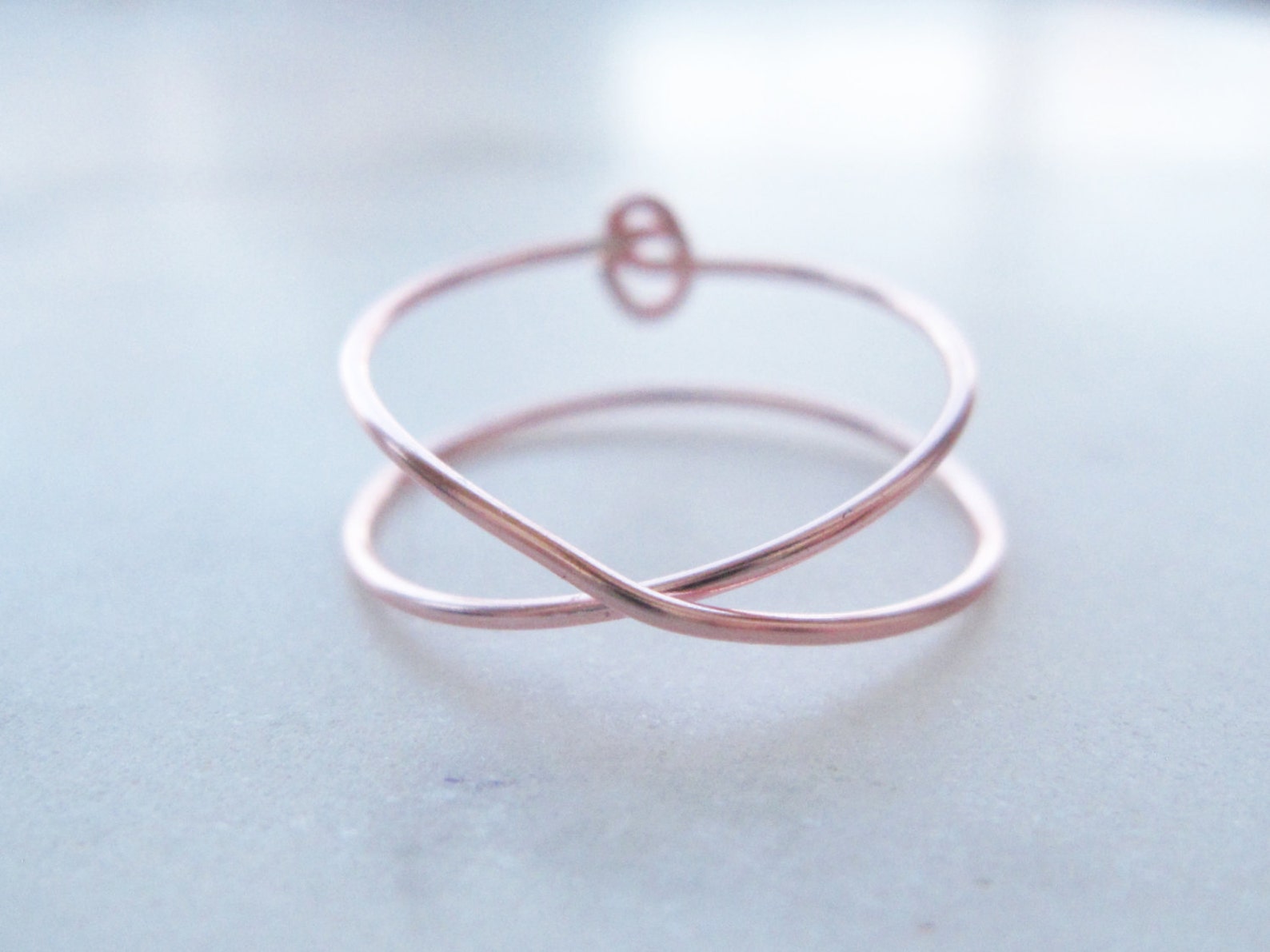 Rose Gold X Ring//rose Gold Criss Cross Ring, Cross Ring, Reversible ...