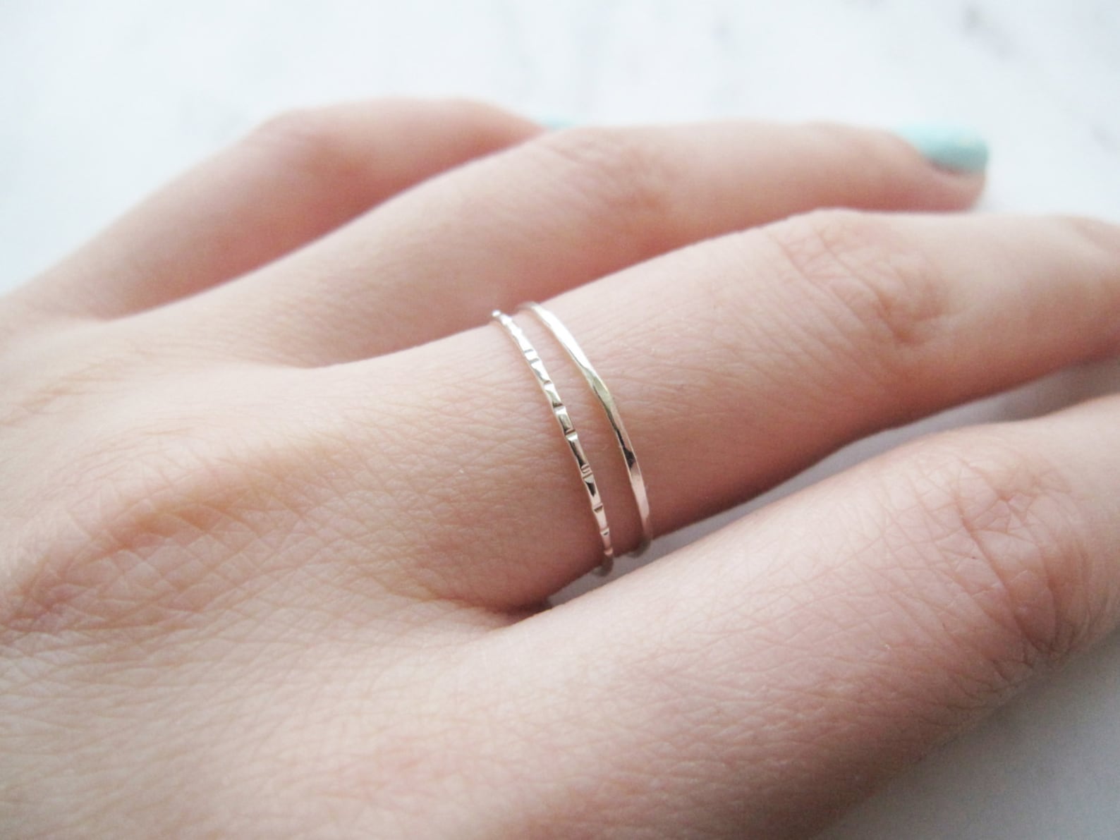 Thin Silver Rings Thin Sterling Silver Rings//silver Stacking - Etsy Canada
