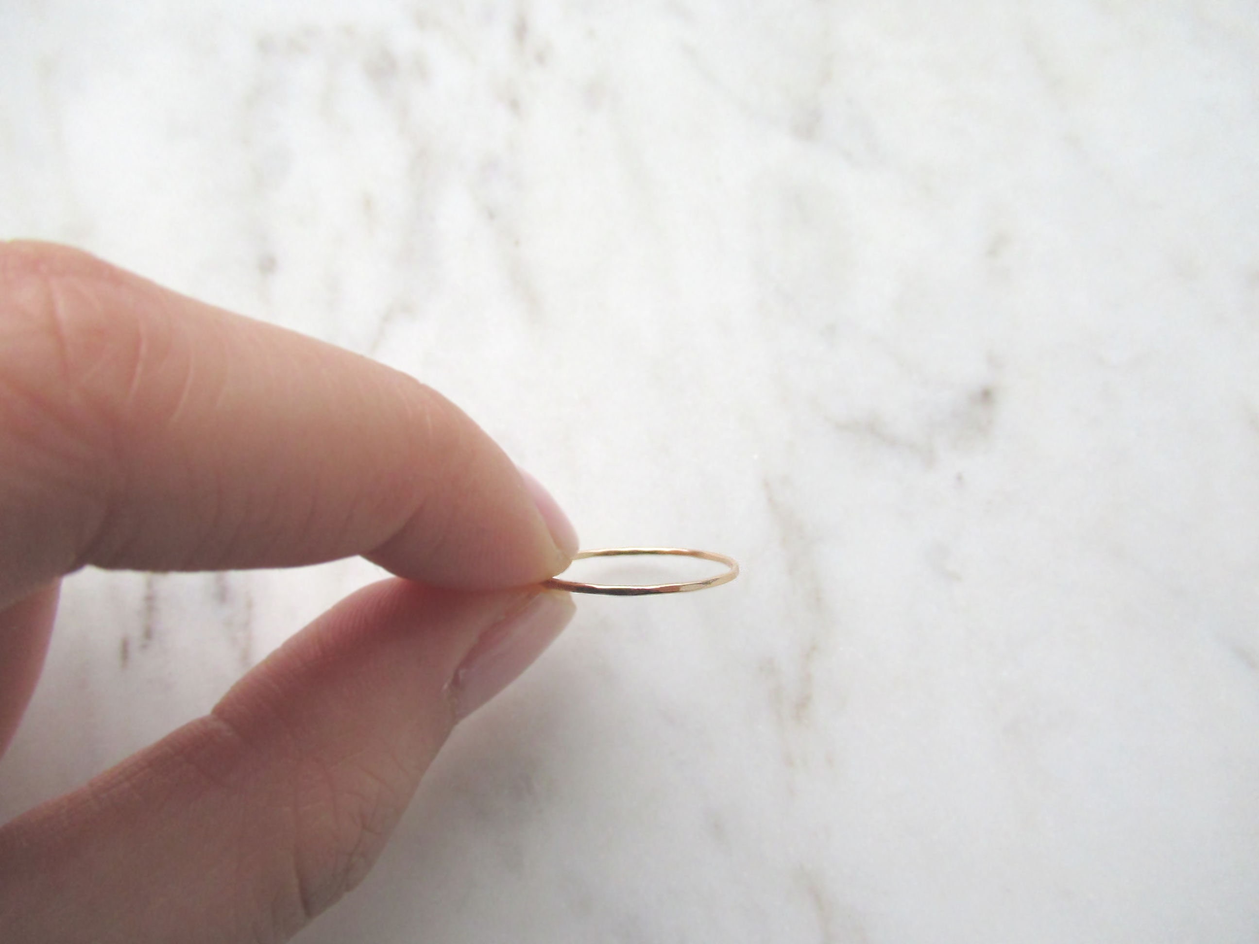 Ultra thin gold ring 14k gold fill ring hammered gold ring | Etsy