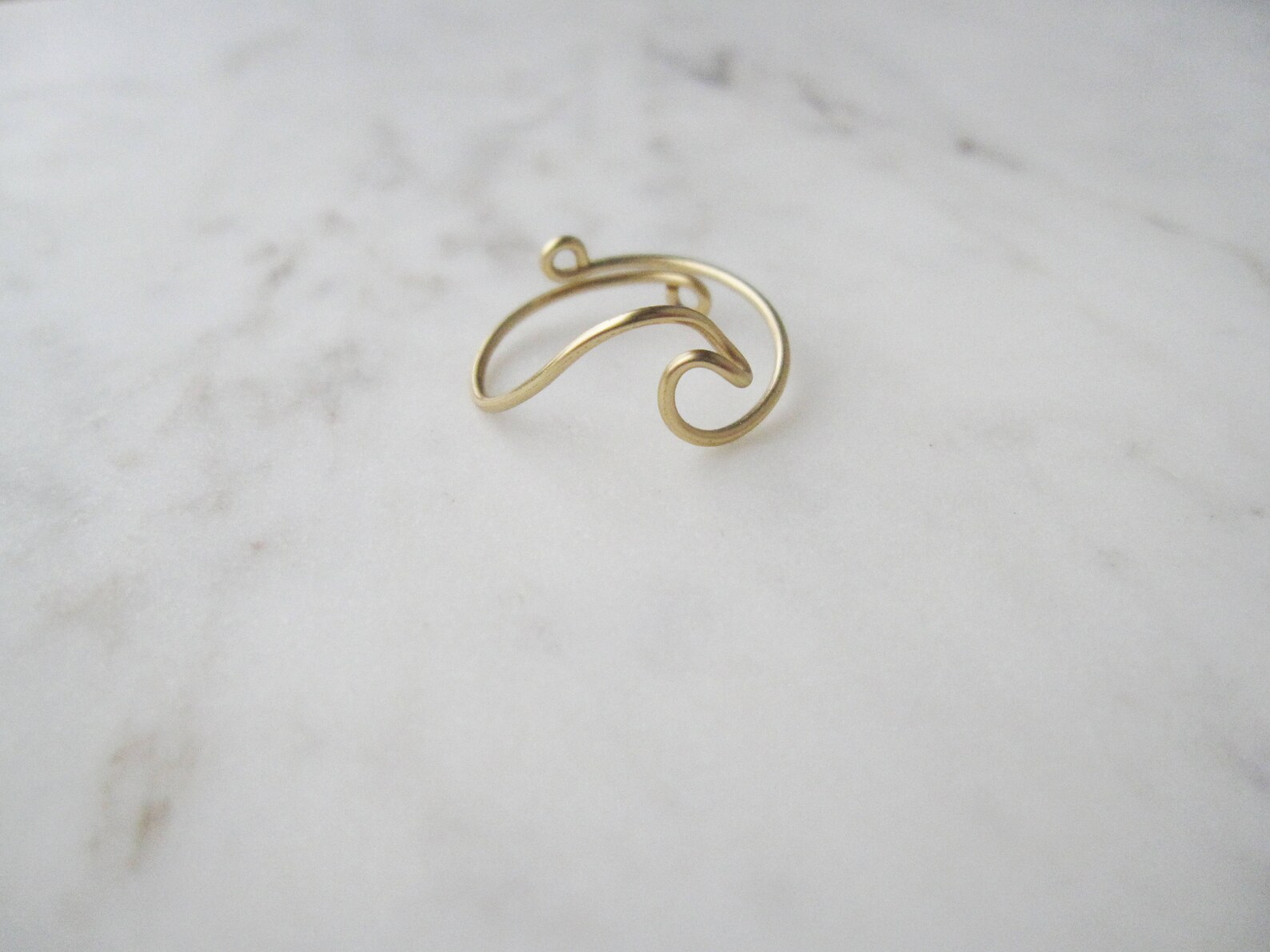 Wave Ring// Gold Wave Ring Ring Wave Ocean Ring Surf - Etsy