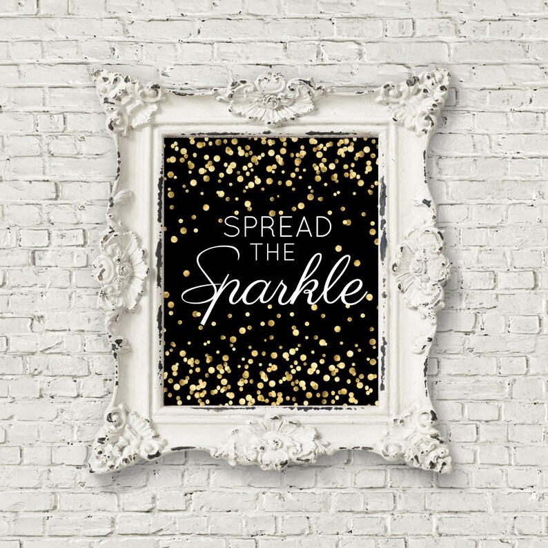 Spread the Sparkle 8x10 PRINTABLE Art Print, Wall Art, Girls Room ...