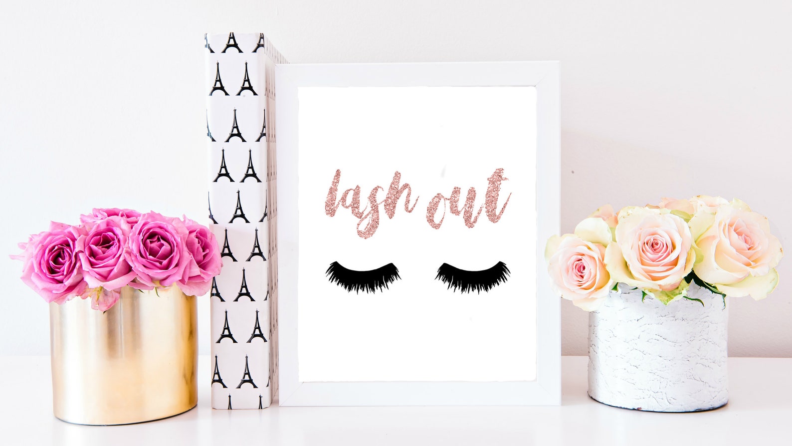 Lash Out 8x10 Funny Eyelashes Print Makeup Art Print, Lashes Art ...