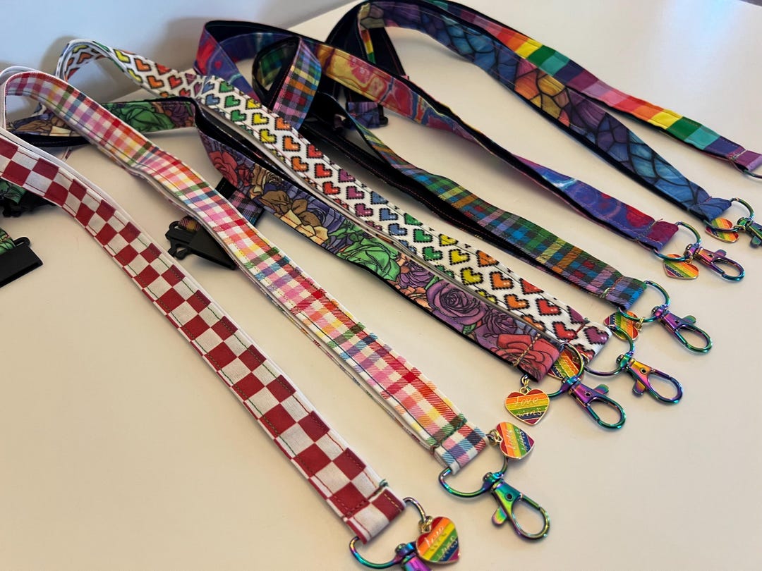 Rainbow Reign (color) - Lanyards, Fabric Lanyards, Badge ID Holder ...