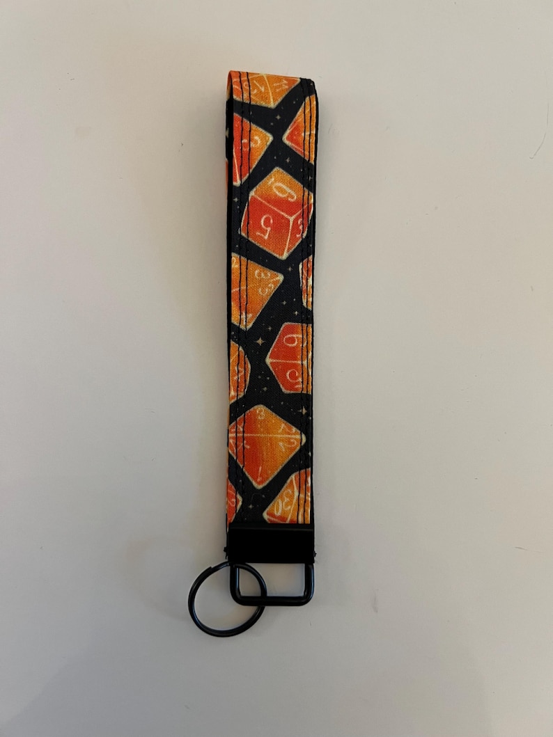 Prismatic Spray (warm Colors) - Key Fob Wristlet, Lightweight, Fabric ...