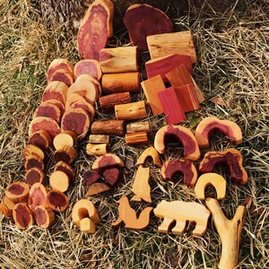 Tree Blocks Forest Friends 60pc - Etsy