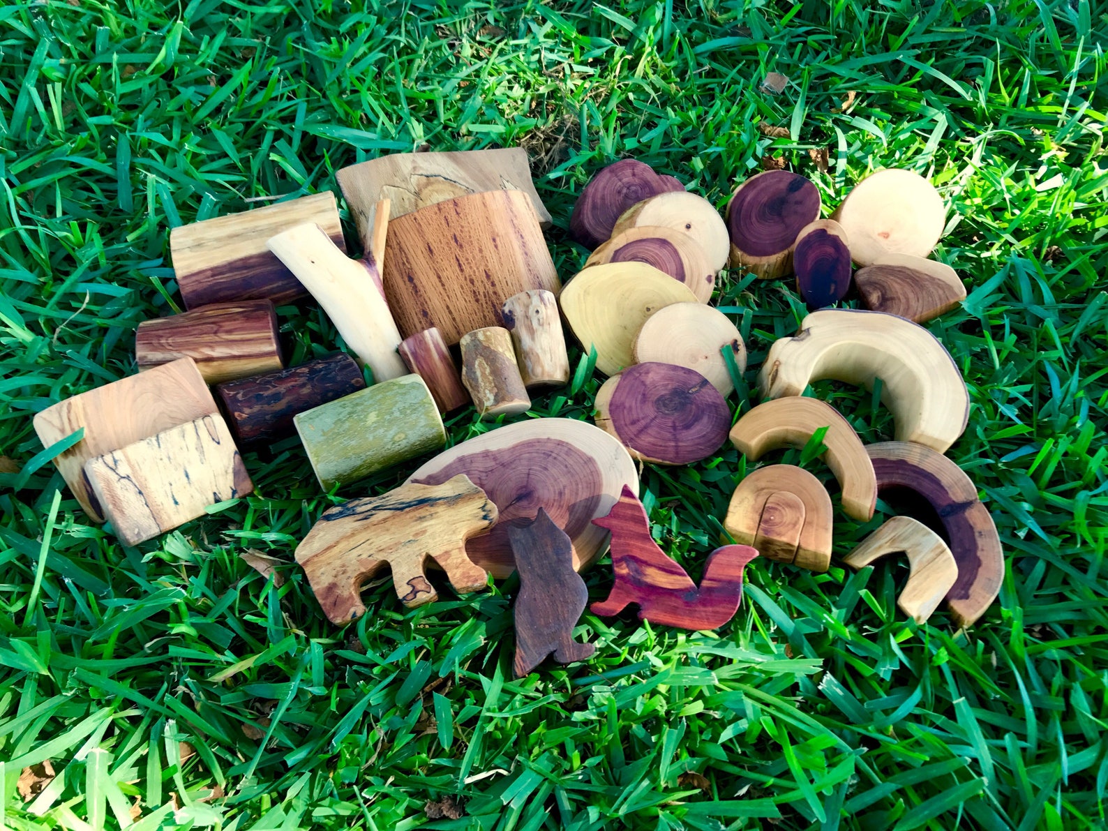 Tree Blocks Forest Friends 32pc - Etsy