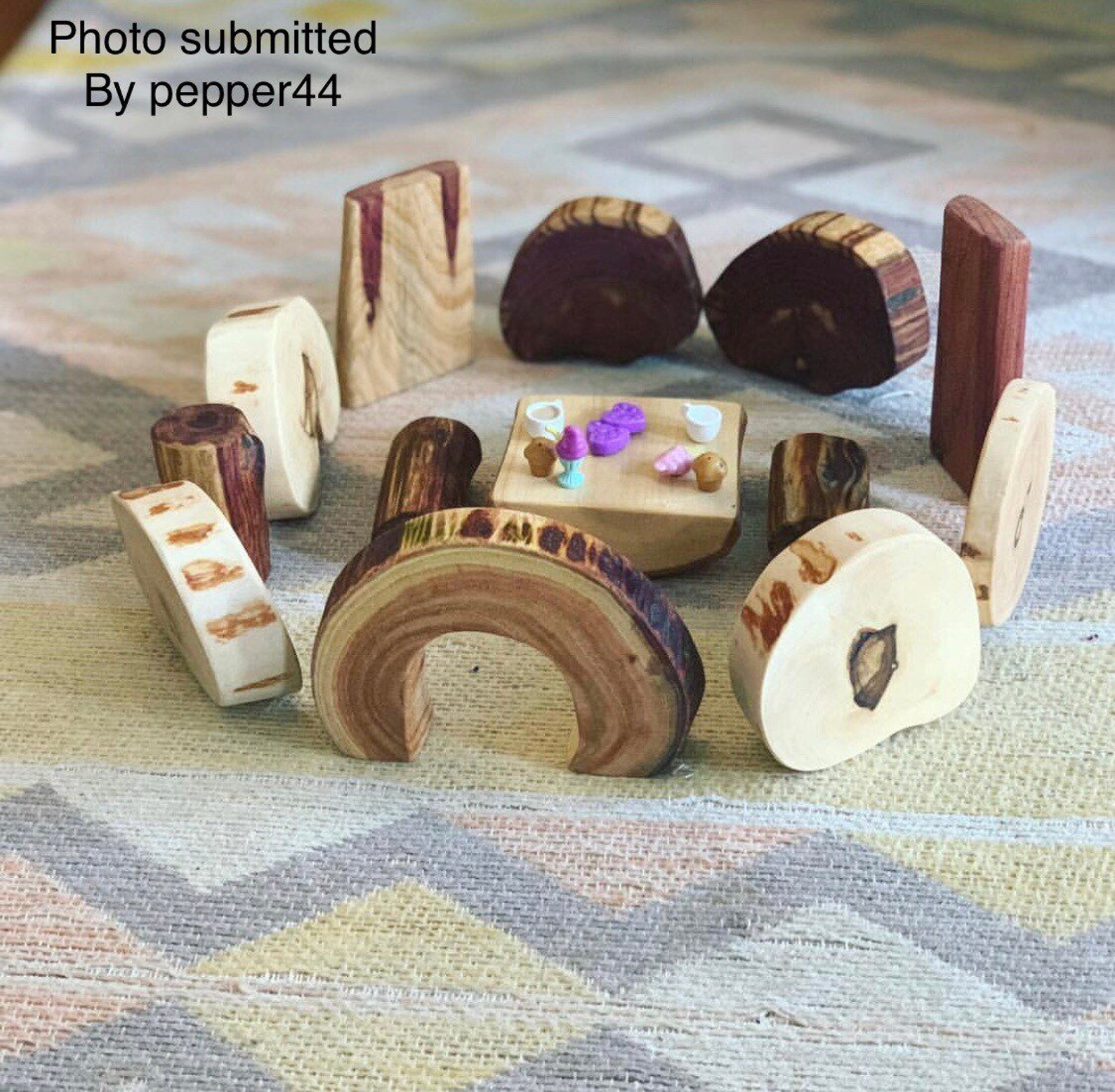 Make Believe Woodland Tree Block Set 32pc Fairy Garden Play - Etsy