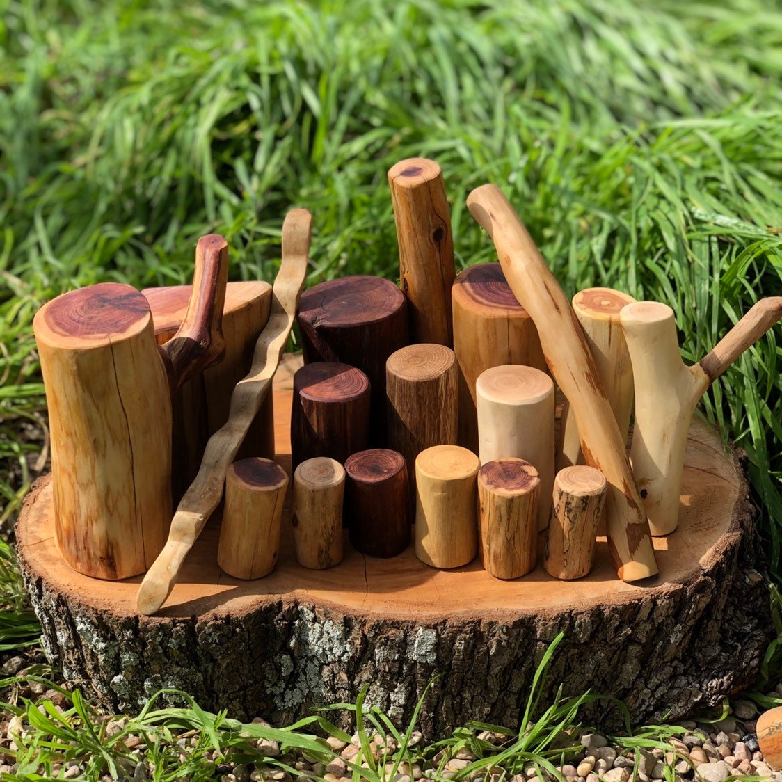 Rain Forest Tree Blocks 75 Pc - Etsy Australia