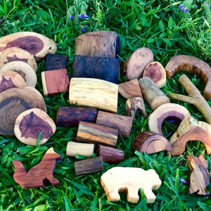 Tree Blocks Forest Friends 32pc - Etsy