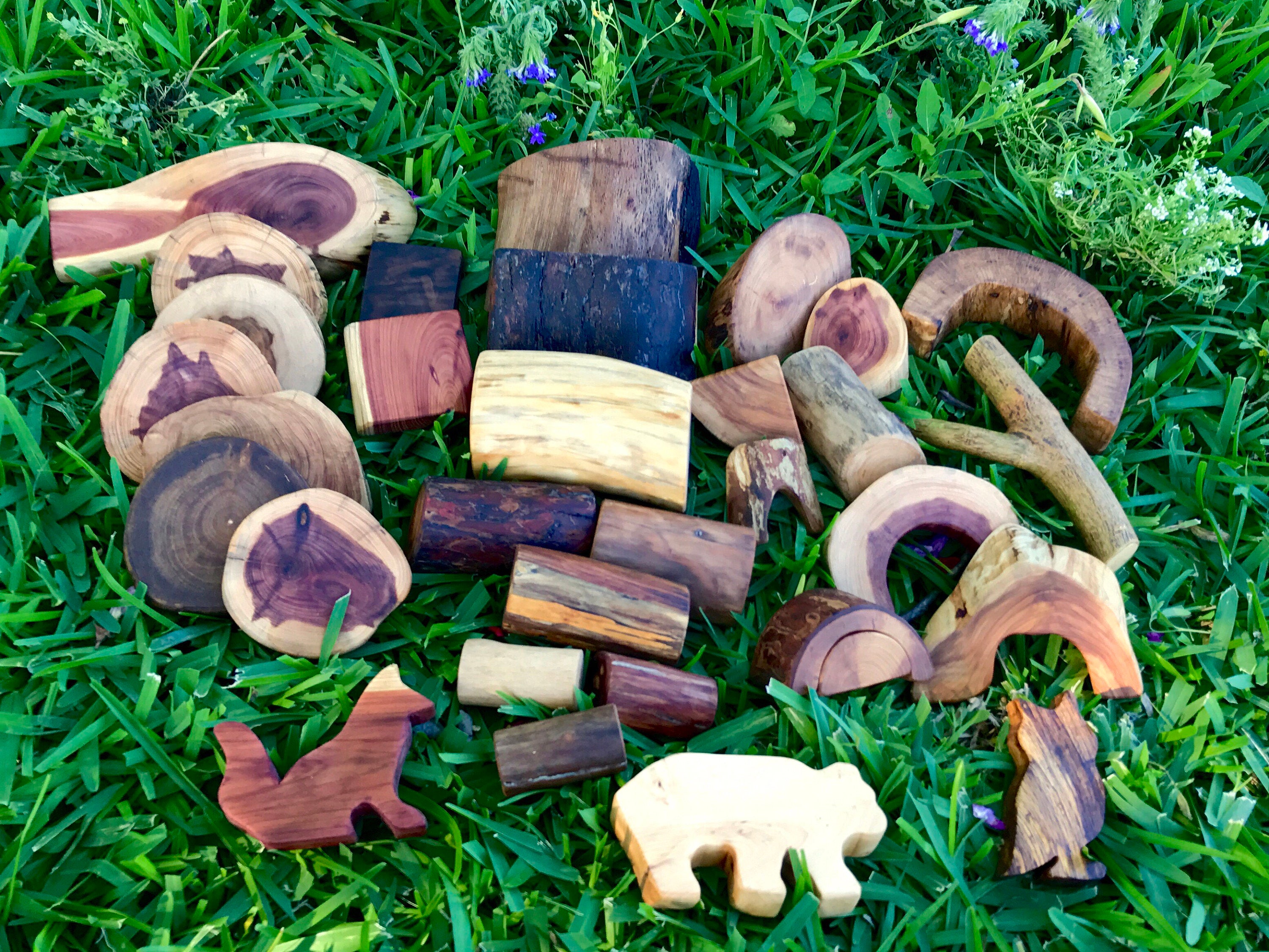 Tree Blocks Forest Friends 32pc - Etsy